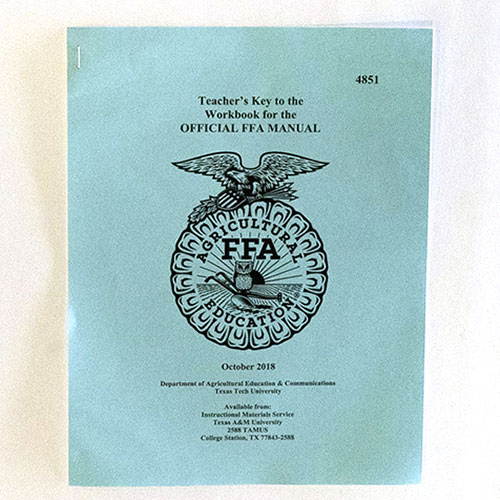 FFA Manual — Workbook KEY | Publications | AgriLife Learn