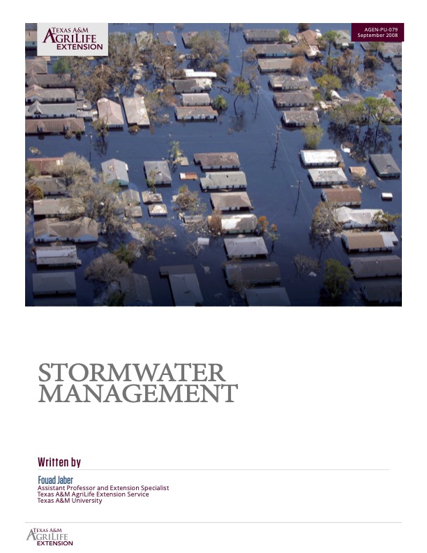 Stormwater Management | Publications | AgriLife Learn