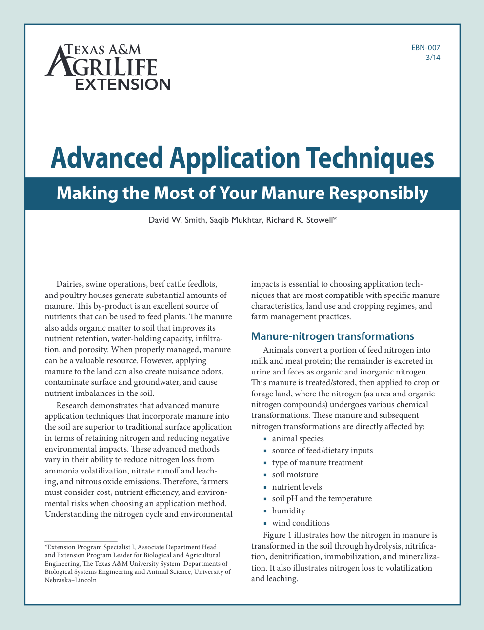 Advanced Application Techniques: Making the Most of Your Manure ...