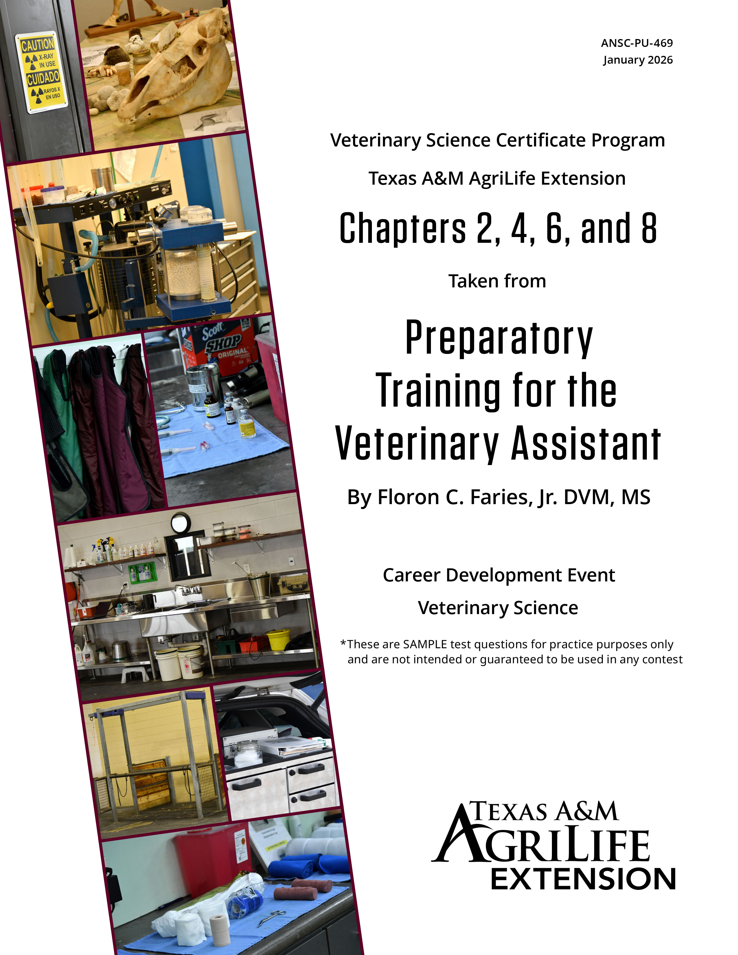Veterinary Science CDE Test Bank 2026 | Publications | AgriLife Learn