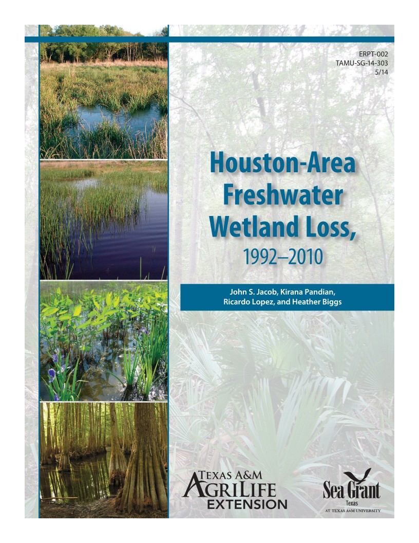 Houston-Area Freshwater Wetland Loss, 1992-2010 | Publications ...