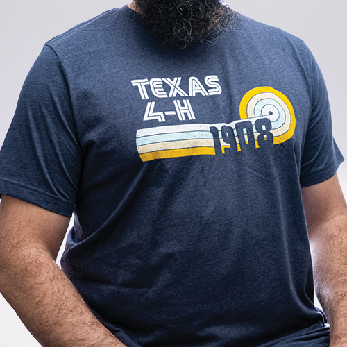 Texas 4-H Retro T-Shirt | Merchandise | AgriLife Learn
