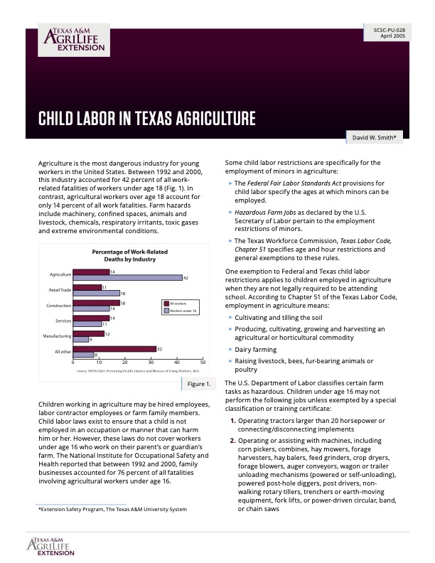 Child Labor in Texas Agriculture | Publications | AgriLife Learn